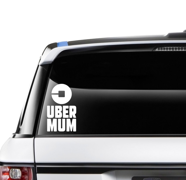 Uber Mum Car Decal - CarStickersAustralia – CarStickers Australia