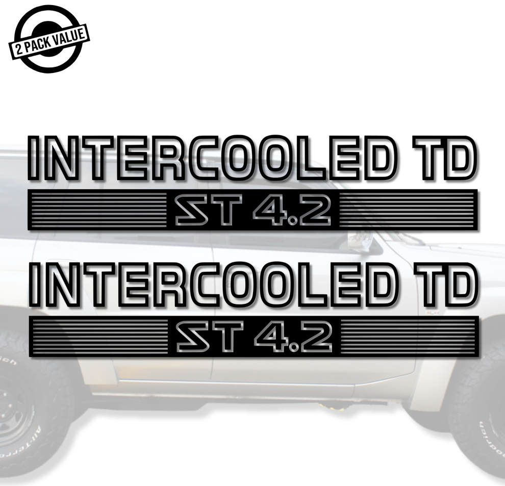 Intercooled TD ST 4.2 Twin Pack Twin Pack - CAR STICKERS AUSTRALIA ...