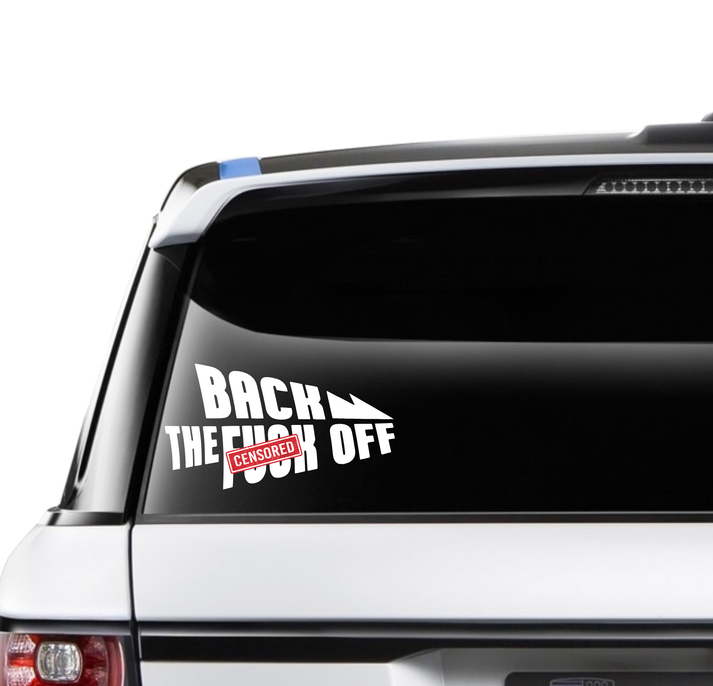 Back Off Car Decals - Car Stickers Australia – CarStickers Australia