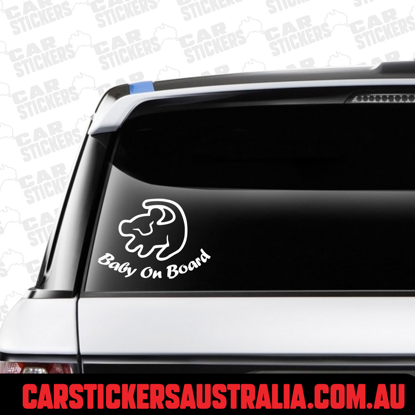 Simba Baby On Board – CarStickers Australia