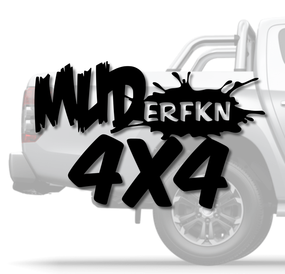 Mud ERFKN 4x4 Decal - 4x4 Car Decals – CarStickers Australia