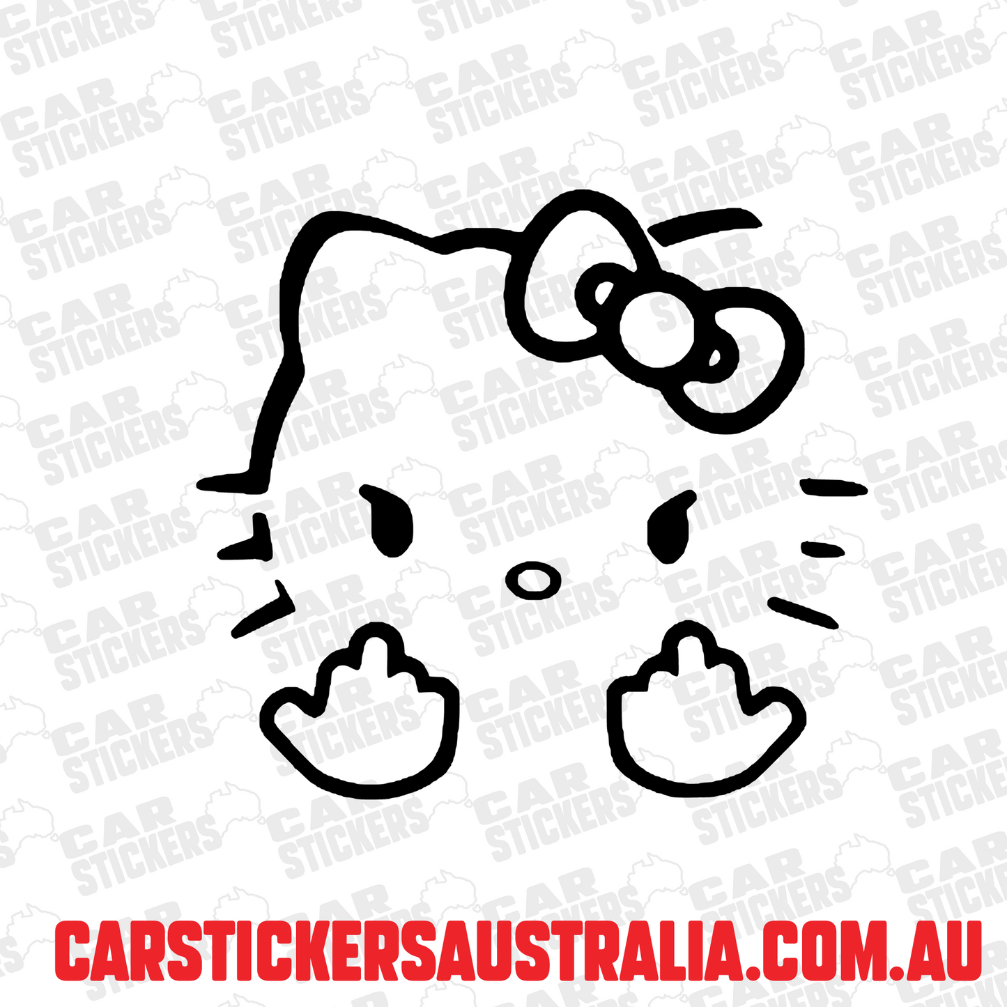 Rude Kitty Up Yours – CarStickers Australia