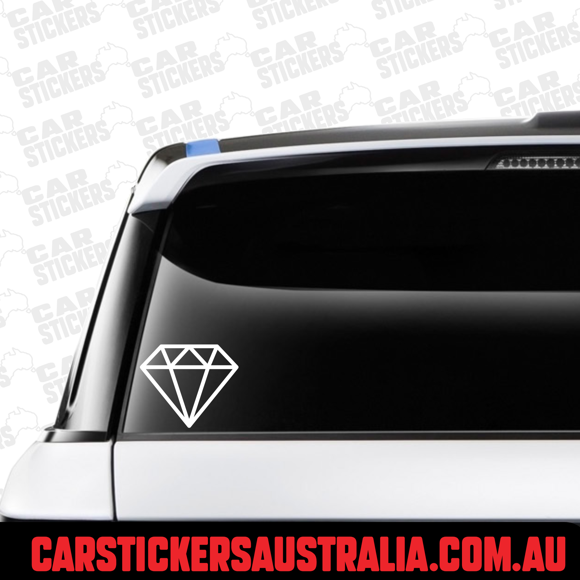 Diamond Decal for car. Girly Car Decal – CarStickers Australia