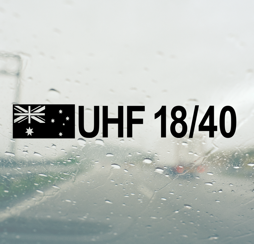 Australia UHF Decal for Caravans - Car Stickers Australia – CarStickers ...