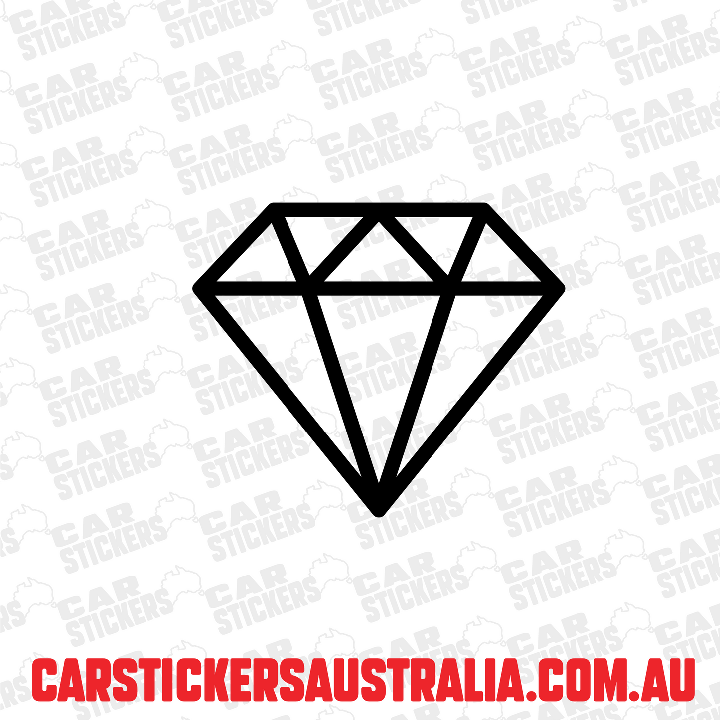 Diamond Decal for car. Girly Car Decal – CarStickers Australia