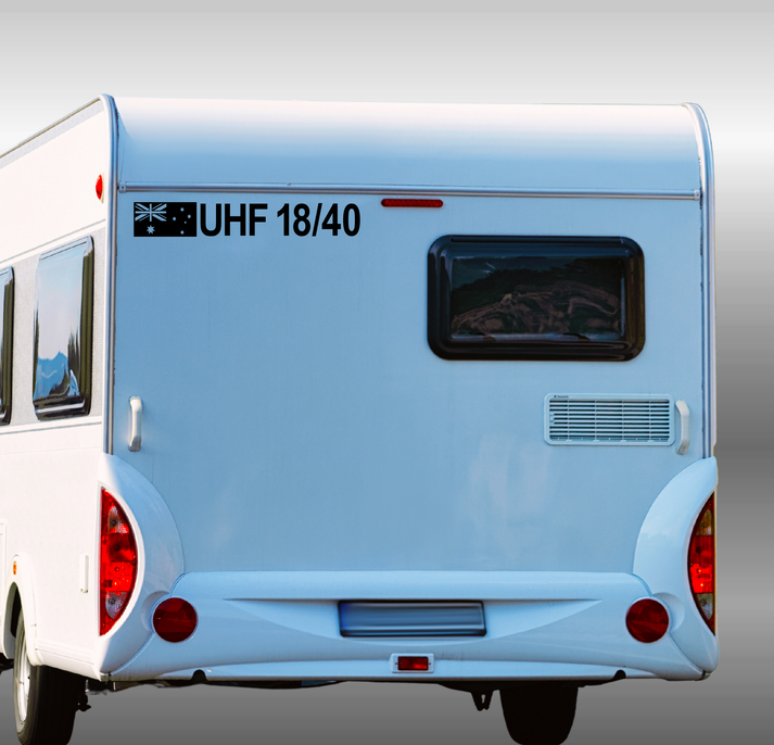 Australia UHF Decal for Caravans - Car Stickers Australia – CarStickers ...