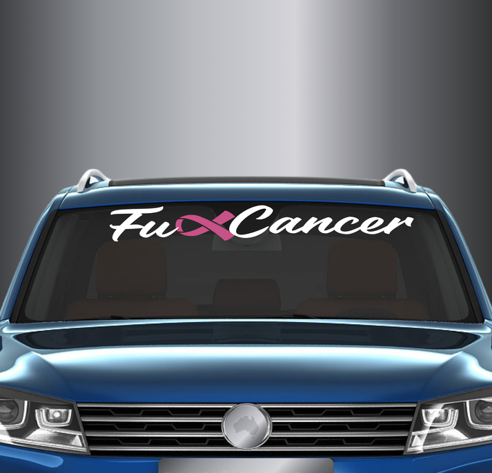 Fuck Cancer Windscreen Banner - Car Stickers Australia – CarStickers ...