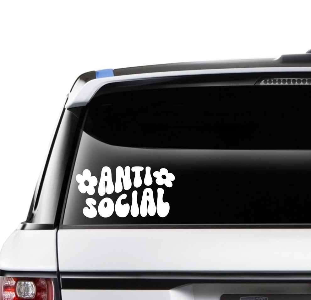 Antisocial Car Decal - Car Stickers Australia – CarStickers Australia