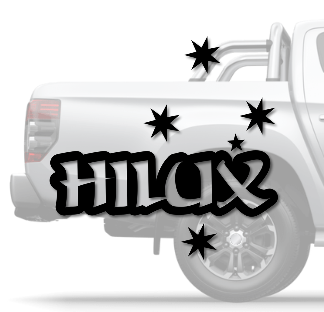 Hilux Southern Cross Decals - 4x4 Car Decals - CAR STICKERS AUSTRALIA ...