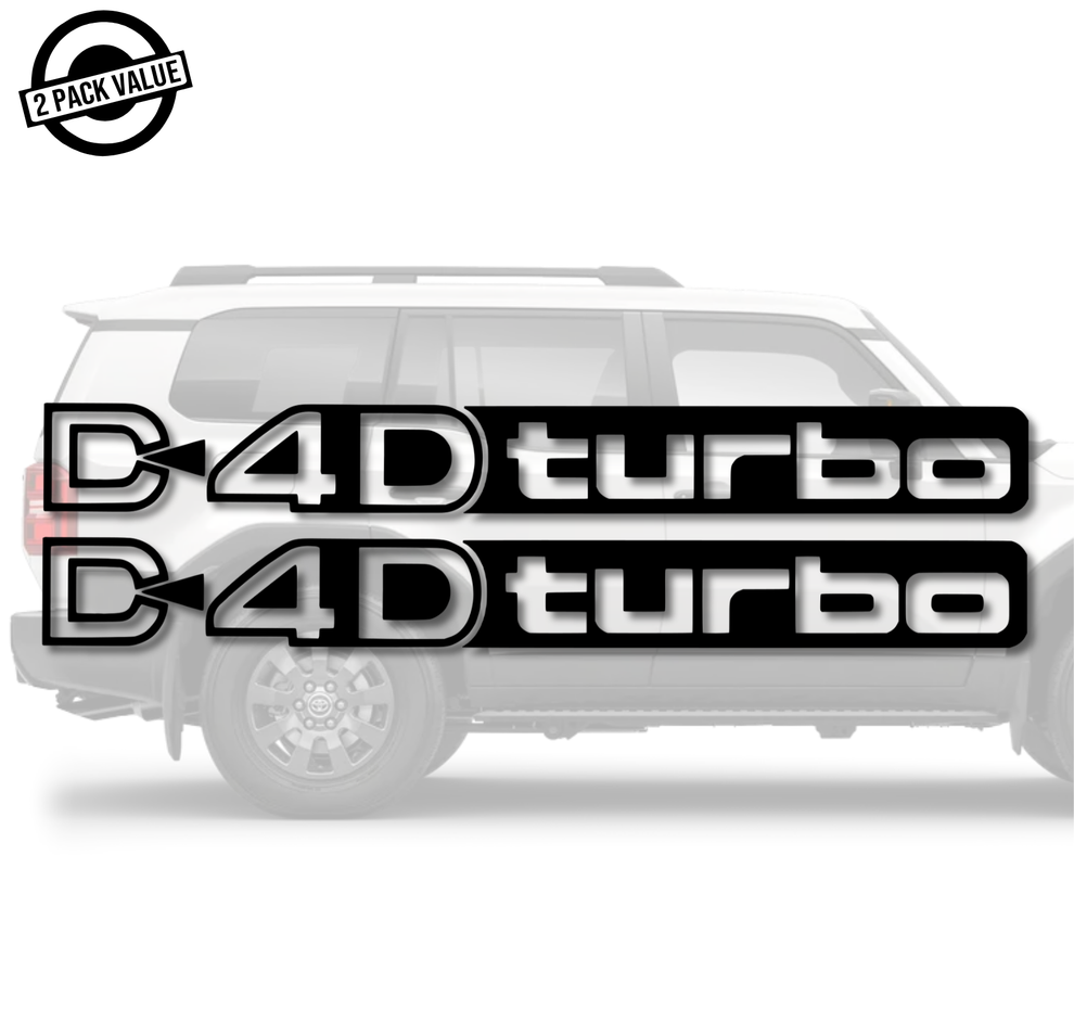 Landcruiser Turbo Decals - CAR STICKERS AUSTRALIA – CarStickers Australia