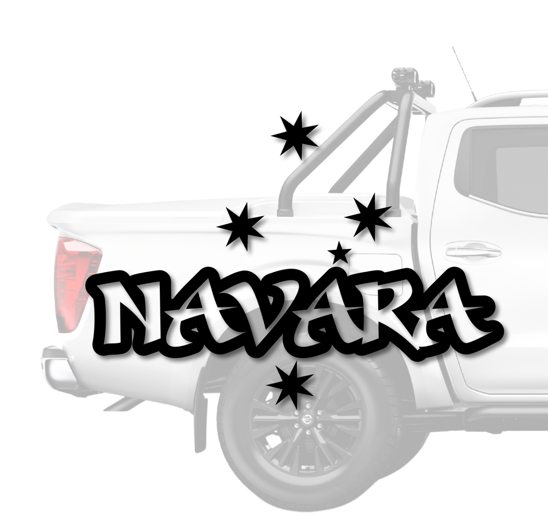 Navara with Southern Cross Decals - 4x4 Car Decals - CAR STICKERS ...