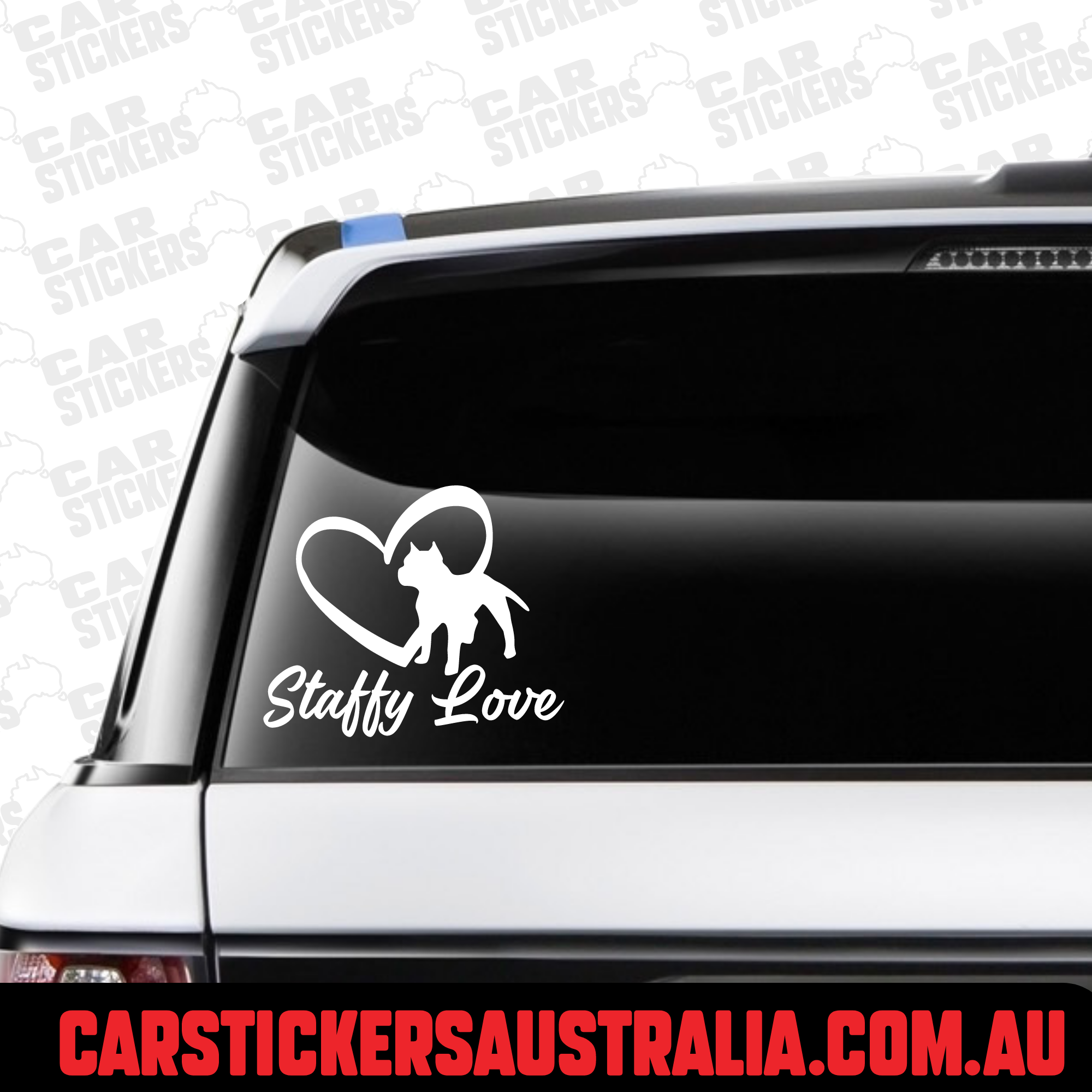 Staffy Love – CarStickers Australia