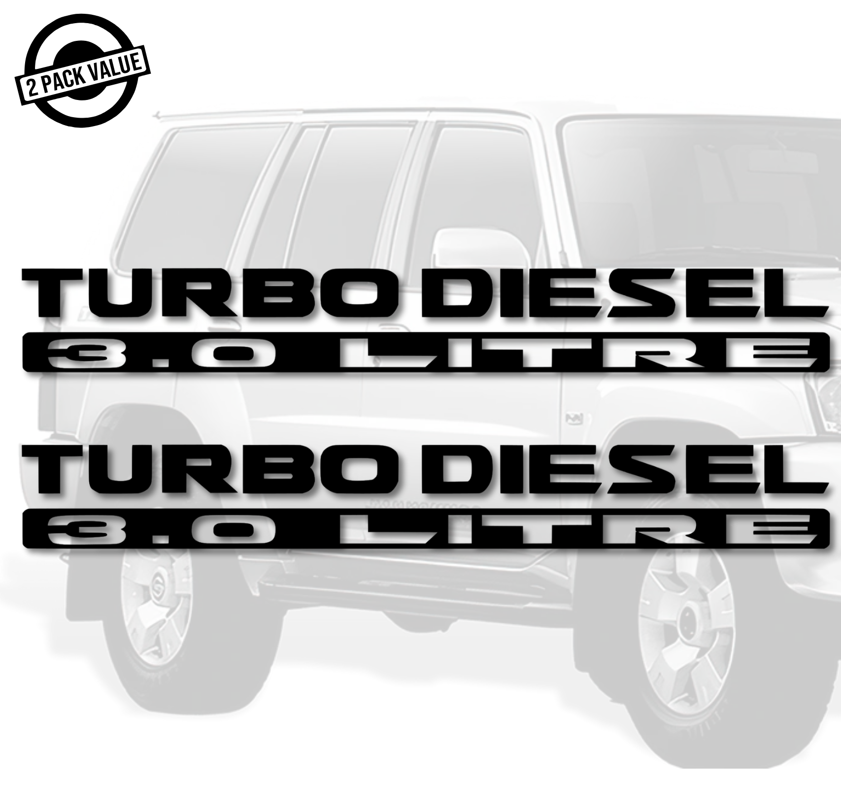 3.0 Litre Turbo Diesel Door Stripe - CAR STICKERS AUSTRALIA ...