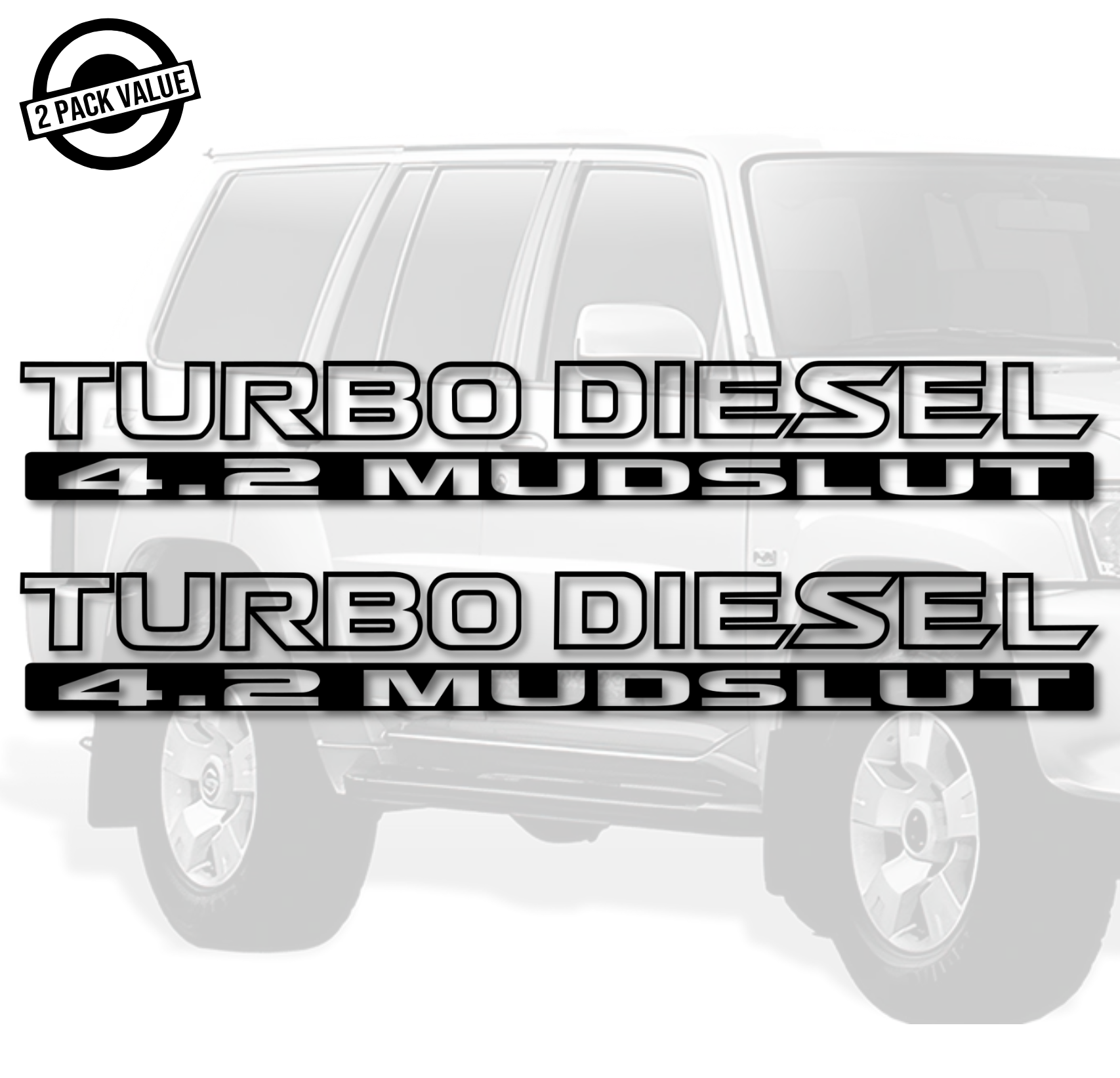 4.2 Litre Turbo Diesel Door Stripe Decals - CAR STICKERS AUSTRALIA ...