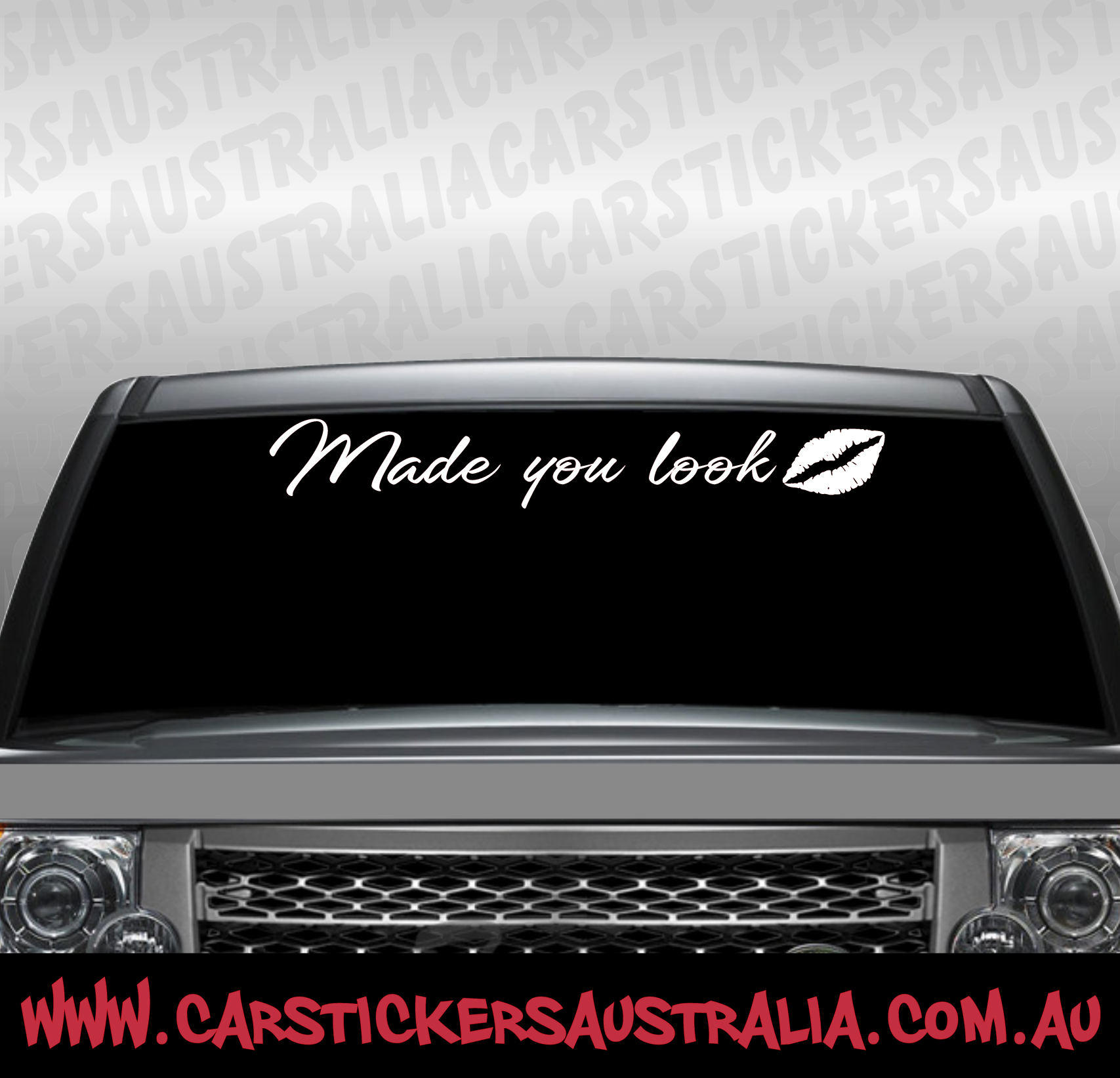 Made You Look Banner – CarStickers Australia