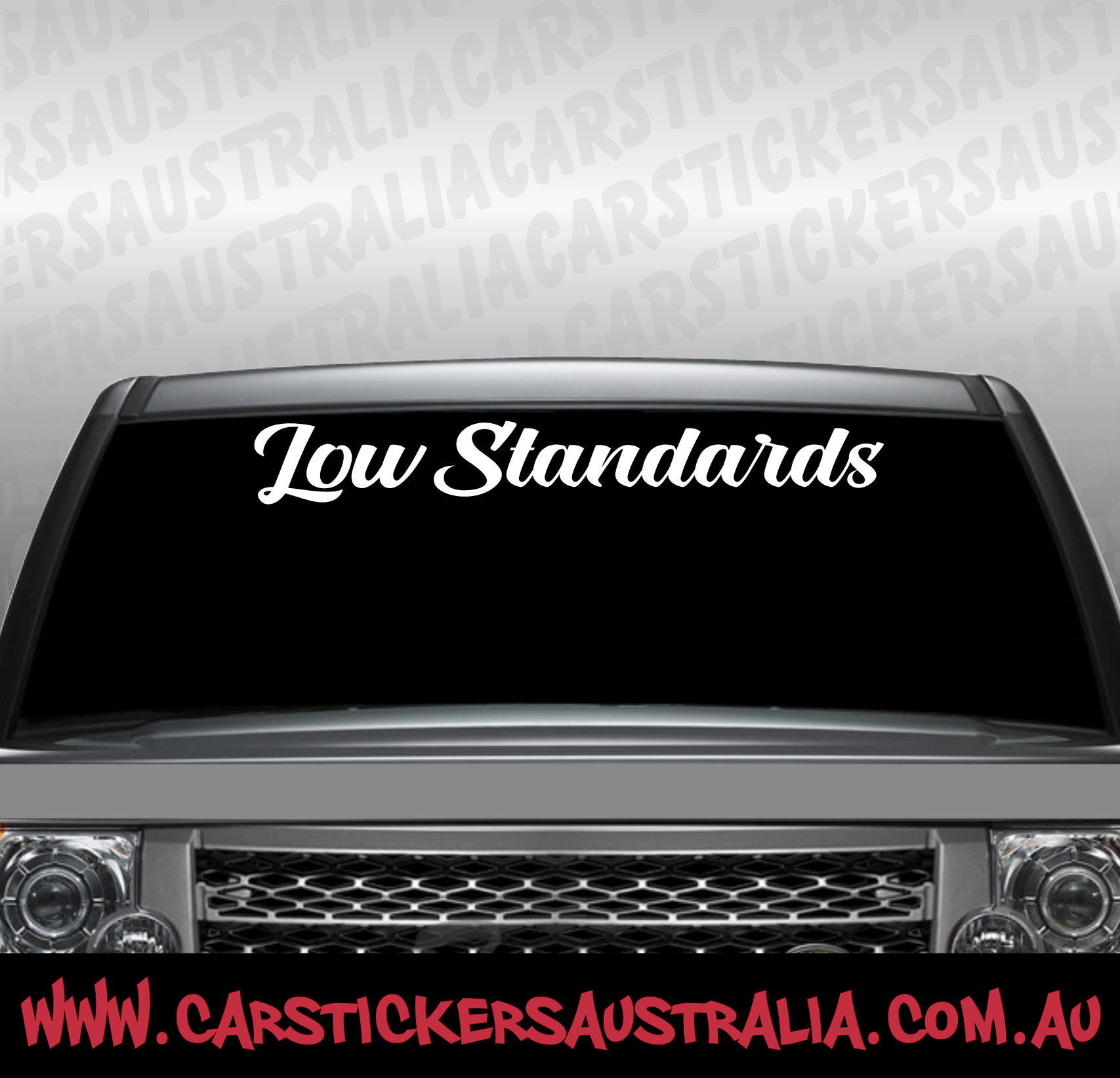 Low Standards – CarStickers Australia