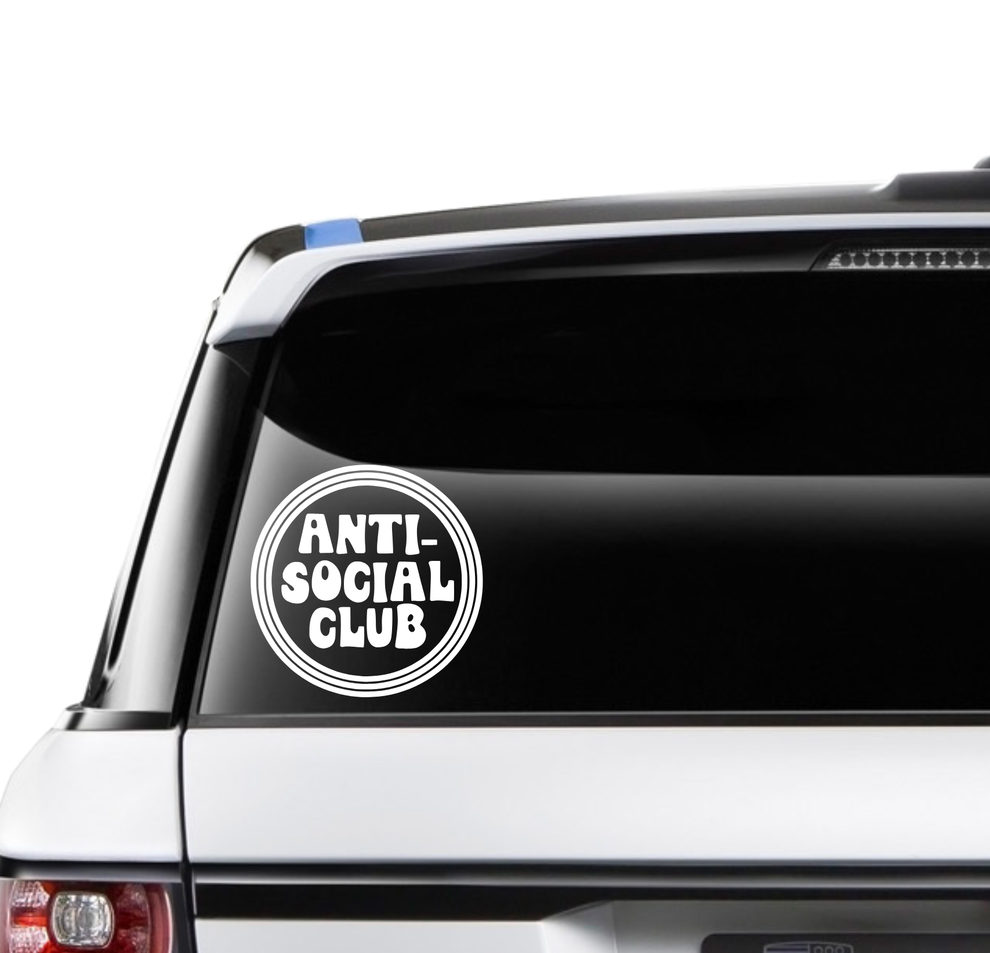 Antisocial Car Decal - Car Stickers Australia – CarStickers Australia