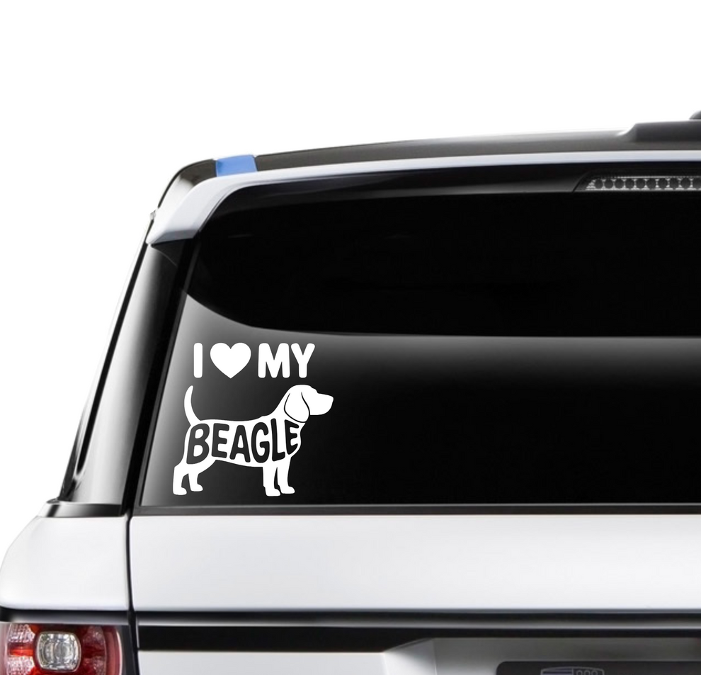 Beagle Car Decals On Afterpay - Car Stickers Australia – CarStickers ...