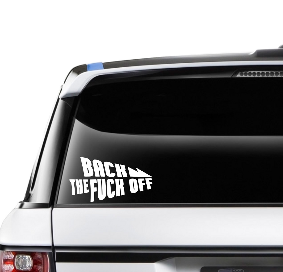 Back Off Car Decals - Car Stickers Australia – CarStickers Australia